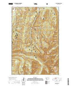 USGS US Topo 7.5-minute map for Carpp Ridge MT 2020 – American Map Store