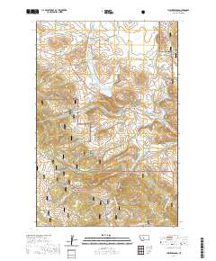 USGS US Topo 7.5-minute map for Checkerboard MT 2020 – American Map Store