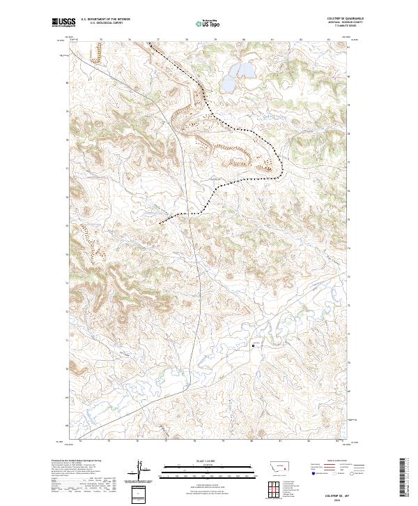 US Topo 7.5-minute map for Colstrip SE MT – American Map Store