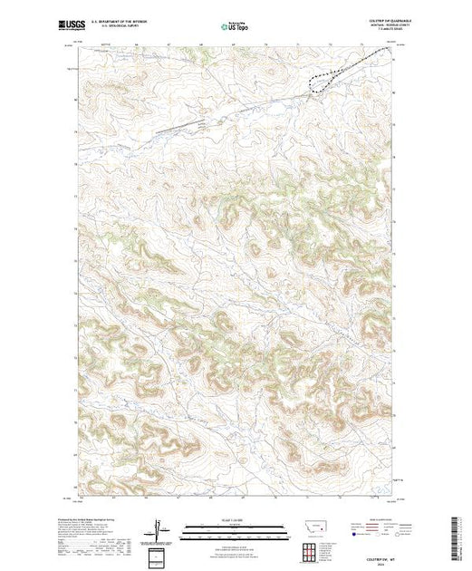 US Topo 7.5-minute map for Colstrip SW MT – American Map Store