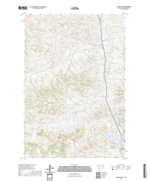 US Topo 7.5-minute map for Colstrip West MT – American Map Store
