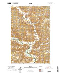 USGS US Topo 7.5-minute map for Cow Island MT 2020 – American Map Store