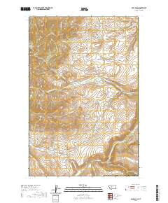 USGS US Topo 7.5-minute map for Dana Ranch MT 2020 – American Map Store