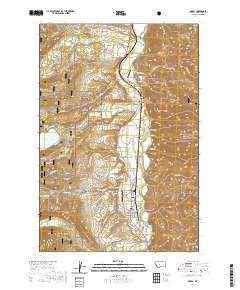 USGS US Topo 7.5-minute map for Darby MT 2020 – American Map Store