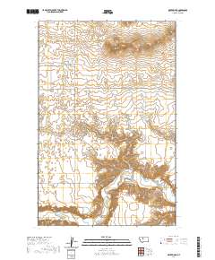 USGS US Topo 7.5-minute map for Dent Bridge MT 2020 – American Map Store