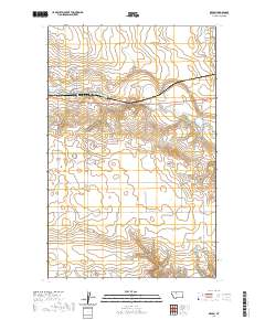 USGS US Topo 7.5-minute map for Devon MT 2020 – American Map Store