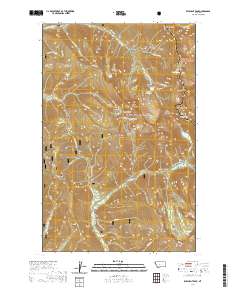 USGS US Topo 7.5-minute map for Elephant Peak MT 2020 – American Map Store