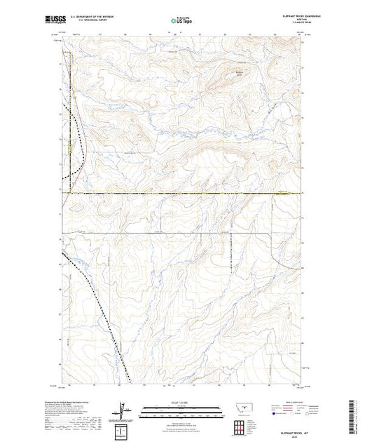 US Topo 7.5-minute map for Elephant Rocks MT – American Map Store