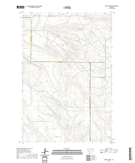 US Topo 7.5-minute map for Emory School MT – American Map Store