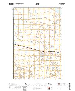 USGS US Topo 7.5-minute map for Ethridge MT 2020 – American Map Store