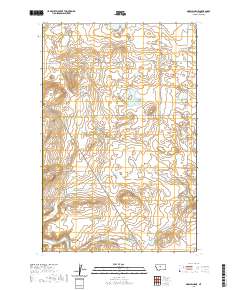 USGS US Topo 7.5-minute map for Geraldine NE MT 2020 – American Map Store