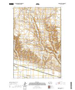 USGS US Topo 7.5-minute map for Grable Coulee MT 2020 – American Map Store