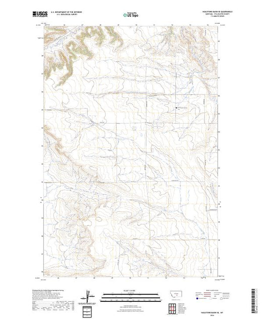 US Topo 7.5-minute map for Hailstone Basin SE MT – American Map Store