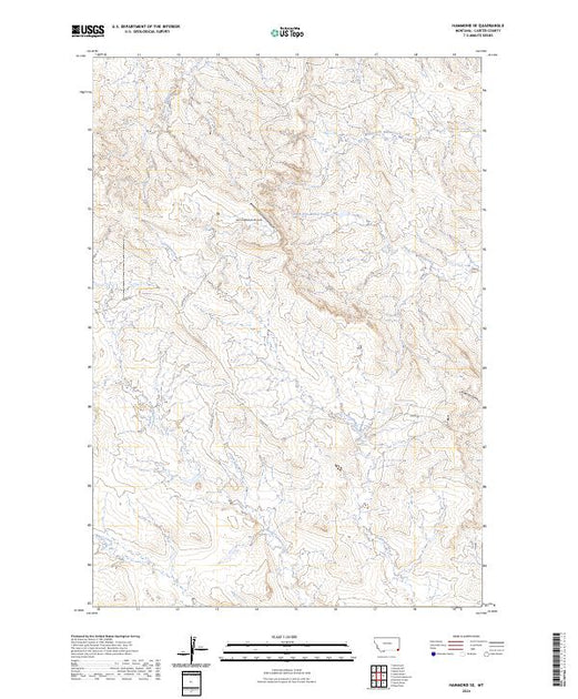 US Topo 7.5-minute map for Hammond SE MT – American Map Store