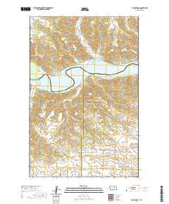 USGS US Topo 7.5-minute map for Hanson Flat MT 2020 – American Map Store