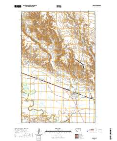 USGS US Topo 7.5-minute map for Harlem MT 2020 – American Map Store