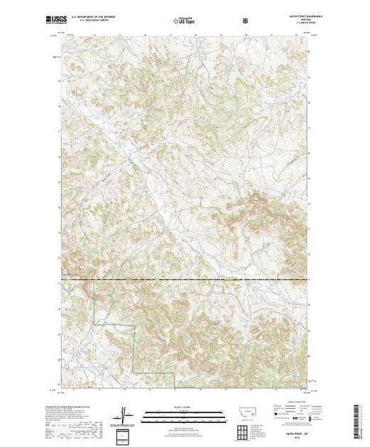 US Topo 7.5-minute map for Hayes Point MT – American Map Store