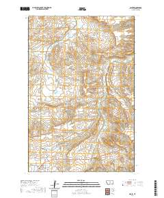 USGS US Topo 7.5-minute map for Hilger MT 2020 – American Map Store
