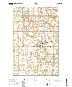 USGS US Topo 7.5-minute map for Hingham MT 2020 – American Map Store