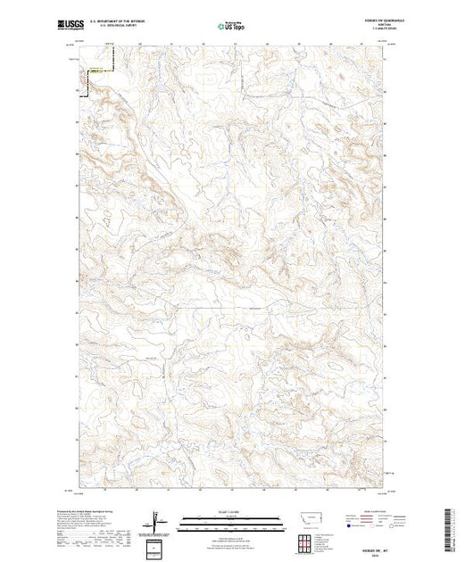 US Topo 7.5-minute map for Hodges SW MT – American Map Store