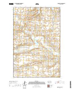 USGS US Topo 7.5-minute map for Hubert Hill SW MT 2020 – American Map Store