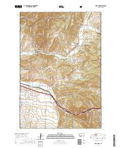 USGS US Topo 7.5-minute map for Kelly Creek MT 2020 – American Map Store
