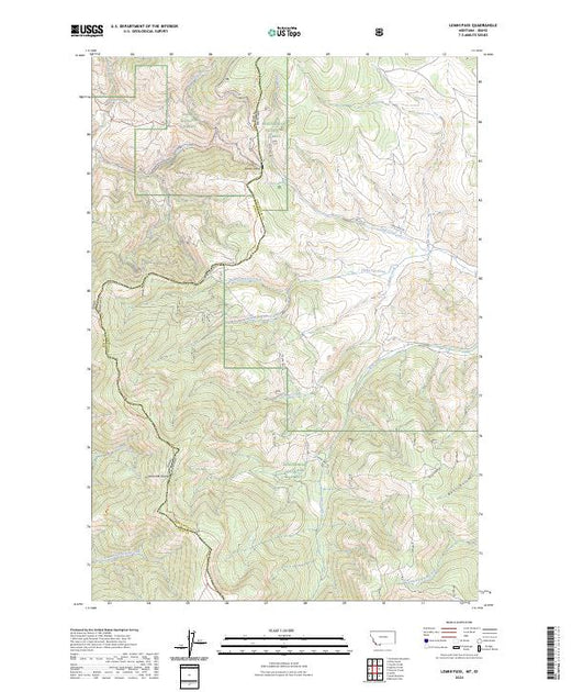 US Topo 7.5-minute map for Lemhi Pass MTID – American Map Store