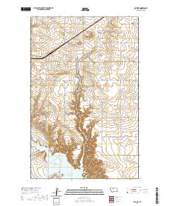 USGS US Topo 7.5-minute map for Lothair MT 2020 – American Map Store