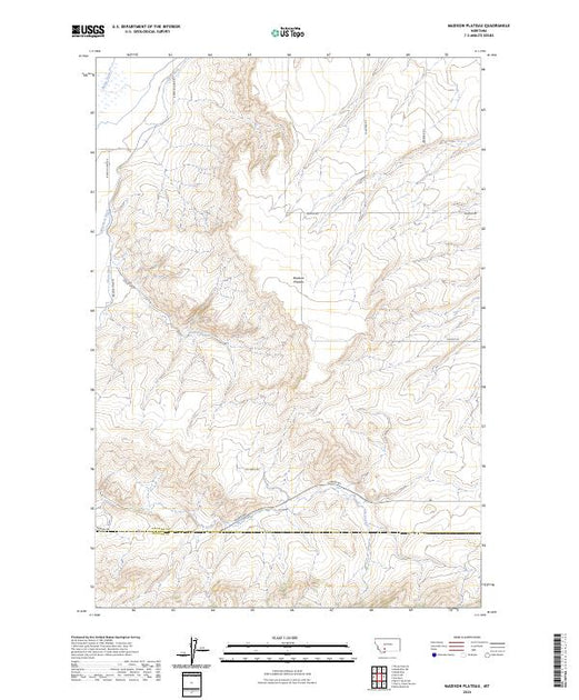 US Topo 7.5-minute map for Madison Plateau MT – American Map Store