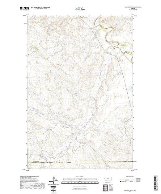 US Topo 7.5-minute map for Maxwell Ranch MT – American Map Store