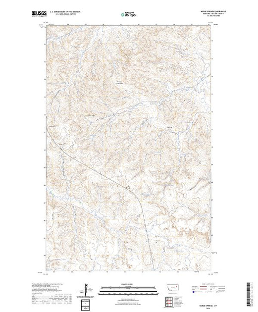 US Topo 7.5-minute map for McRae Springs MT – American Map Store