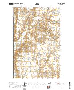 USGS US Topo 7.5-minute map for Miller Springs MT 2020 – American Map Store