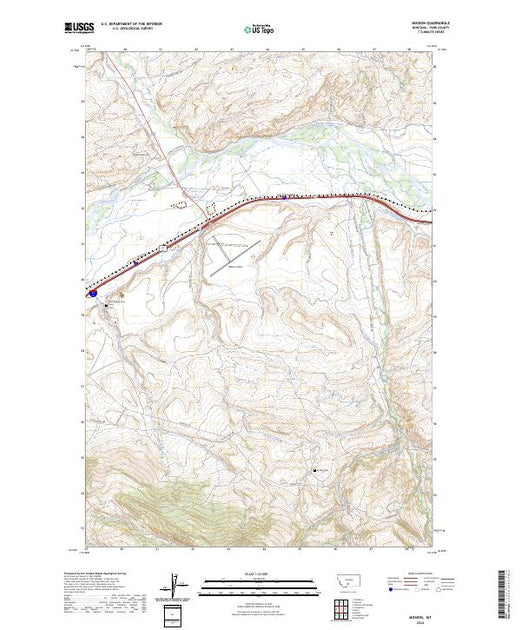 US Topo 7.5-minute map for Mission MT – American Map Store