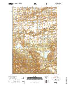 USGS US Topo 7.5-minute map for Mitten Lake MT 2020 – American Map Store