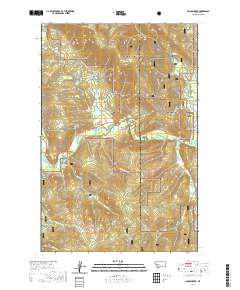 USGS US Topo 7.5-minute map for Moose Creek MT 2020 – American Map Store