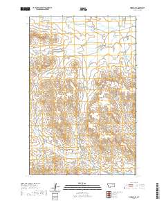 USGS US Topo 7.5-minute map for Murray Hill MT 2020 – American Map Store