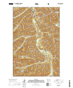 USGS US Topo 7.5-minute map for Nimrod MT 2020 – American Map Store
