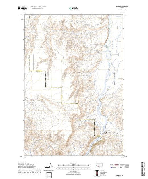 US Topo 7.5-minute map for Norris NE MT – American Map Store