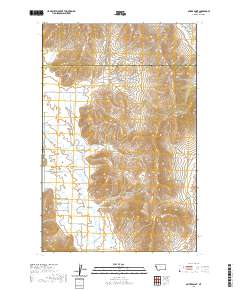 USGS US Topo 7.5-minute map for Oliver Point MT 2020 – American Map Store