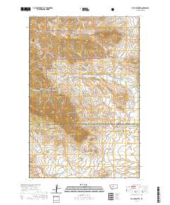 USGS US Topo 7.5-minute map for Palisade Butte MT 2020 – American Map Store