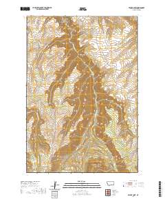 USGS US Topo 7.5-minute map for Peyote Point MT 2020 – American Map Store