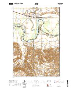 USGS US Topo 7.5-minute map for Poplar MT 2020 – American Map Store