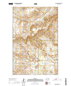 USGS US Topo 7.5-minute map for Poplar Coulee MT 2020 – American Map Store