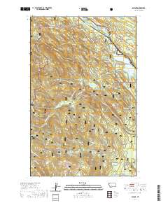 USGS US Topo 7.5-minute map for Radnor MT 2020 – American Map Store