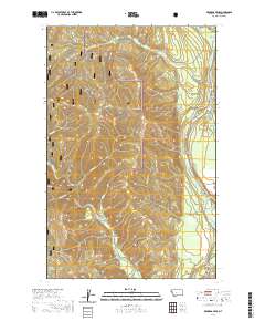 USGS US Topo 7.5-minute map for Richards Peak MT 2020 – American Map Store