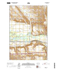 USGS US Topo 7.5-minute map for Sanders MT 2020 – American Map Store