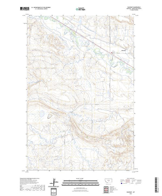 US Topo 7.5-minute map for Shawmut MT – American Map Store