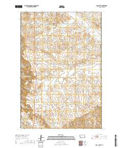 USGS US Topo 7.5-minute map for Shell Butte MT 2020 – American Map Store