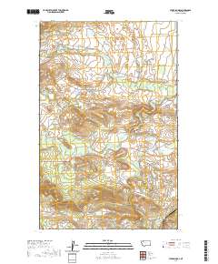 USGS US Topo 7.5-minute map for Starr School MT 2020 – American Map Store