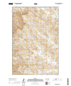 USGS US Topo 7.5-minute map for Steve Forks SW MT 2020 – American Map Store